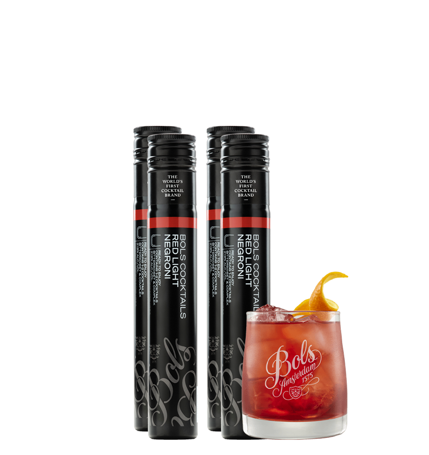 Bols Cocktails Ready to Enjoy Red Light Negroni Tubes